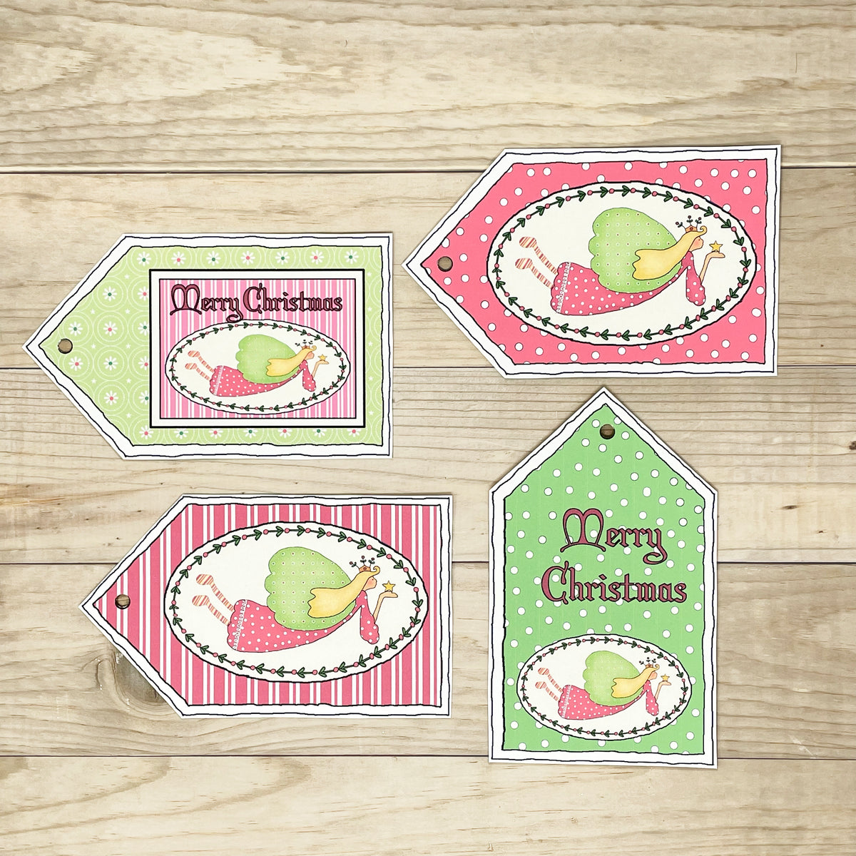 "Christmas Angel” Printable Tags - DOWNLOAD NOW! – Parties and Playtime