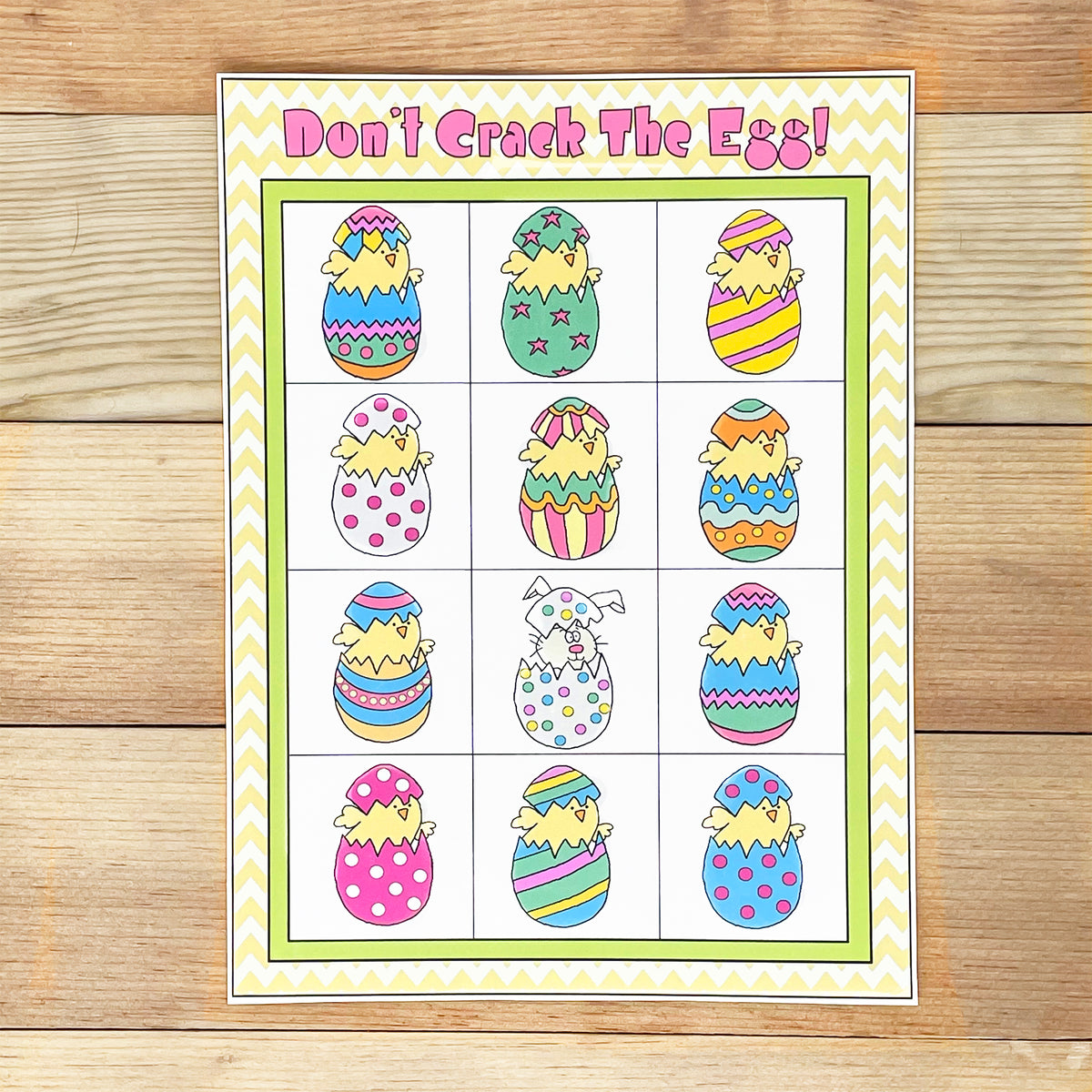 “Don't Crack the Egg” Printable Easter Game - DOWNLOAD NOW! – Parties ...
