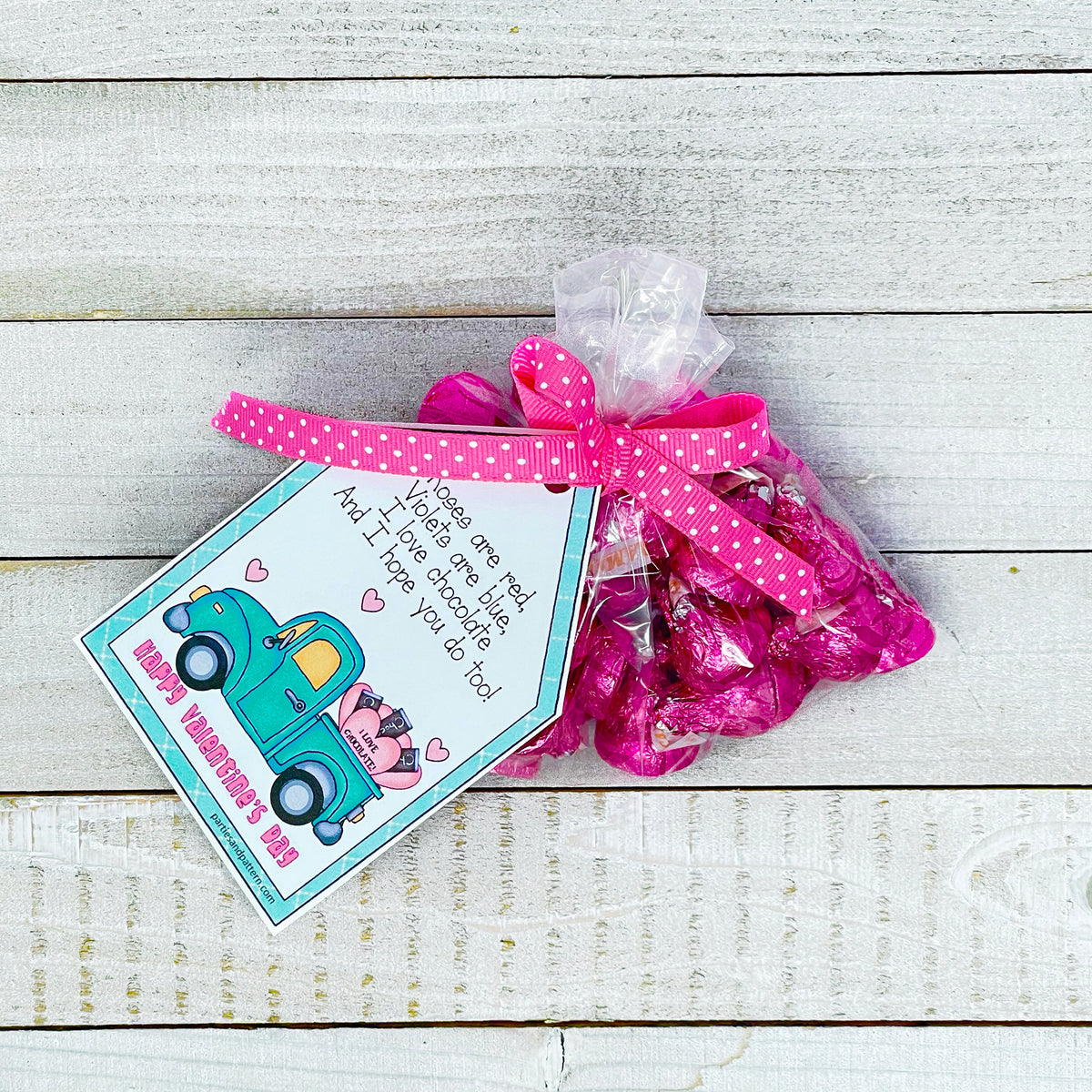 PRINTABLE Valentine's Tag "Roses Are Red" (Printable Valentine for Kid ...