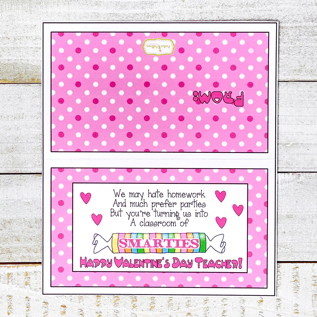 PRINTABLE Valentine's Tag "Smarties" (Printable Valentine for Kids ...