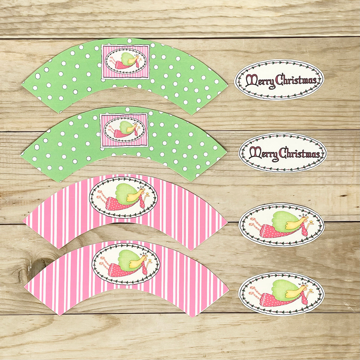 "Angel" Printable Cupcake Liner and Label - DOWNLOAD NOW – Parties and ...
