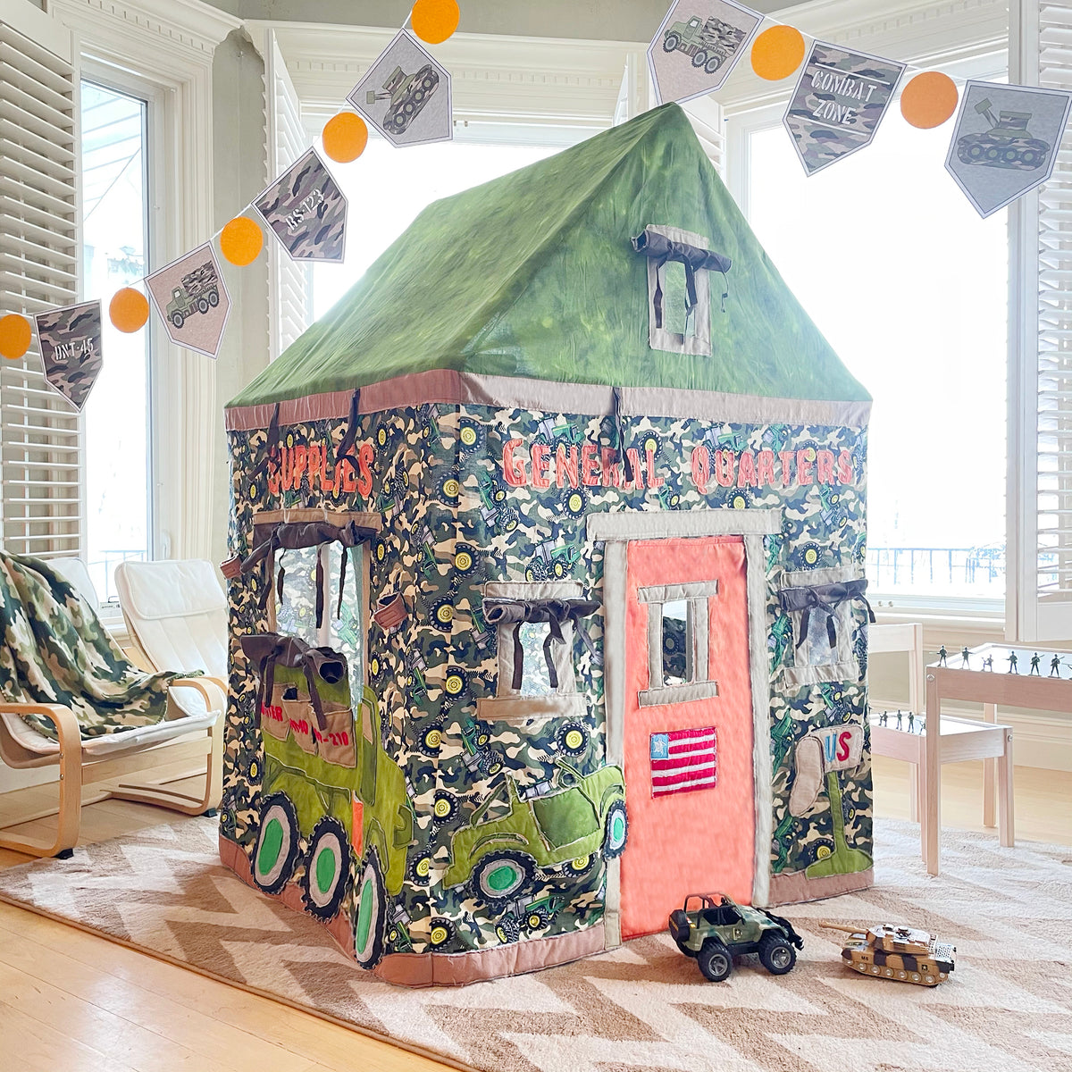 "Army" DIY PVC Playhouse Pattern - Get Started Today! – Parties and ...