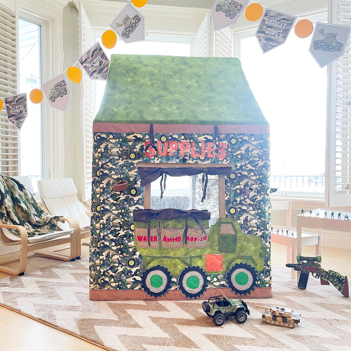 "Army" DIY PVC Playhouse Pattern - Get Started Today! – Parties and ...
