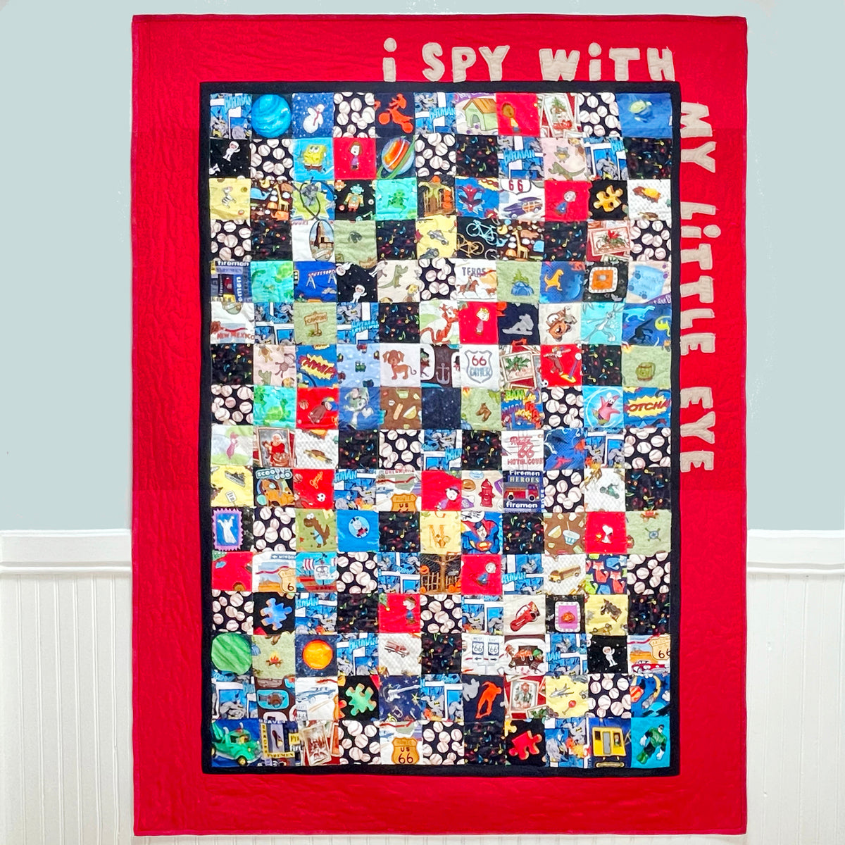 Interactive Kid's Quilt Pattern "I Spy" (Interactive Play Quilt for Ki ...