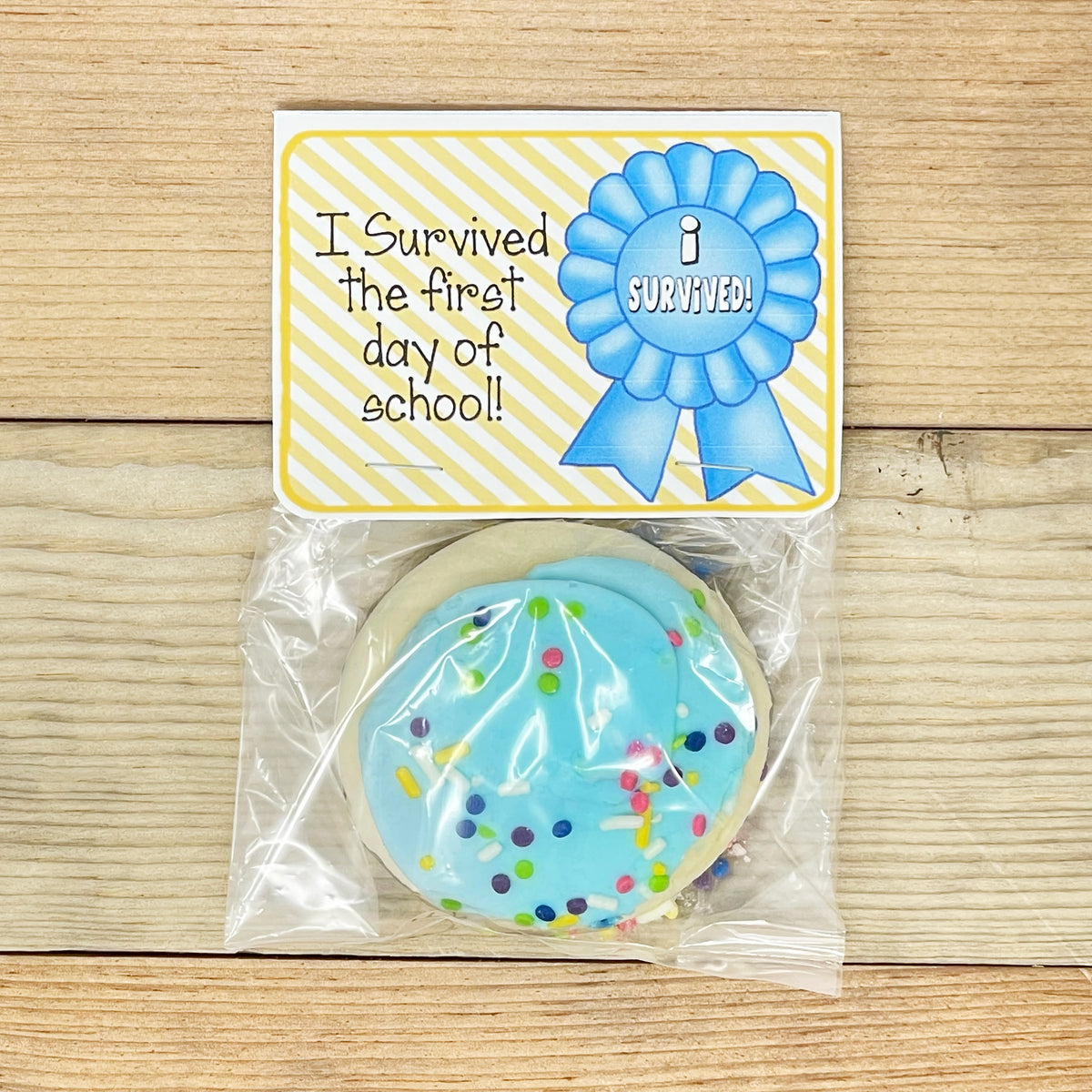 "I Survived my First Day of School” Printable Label - DOWNLOAD NOW ...