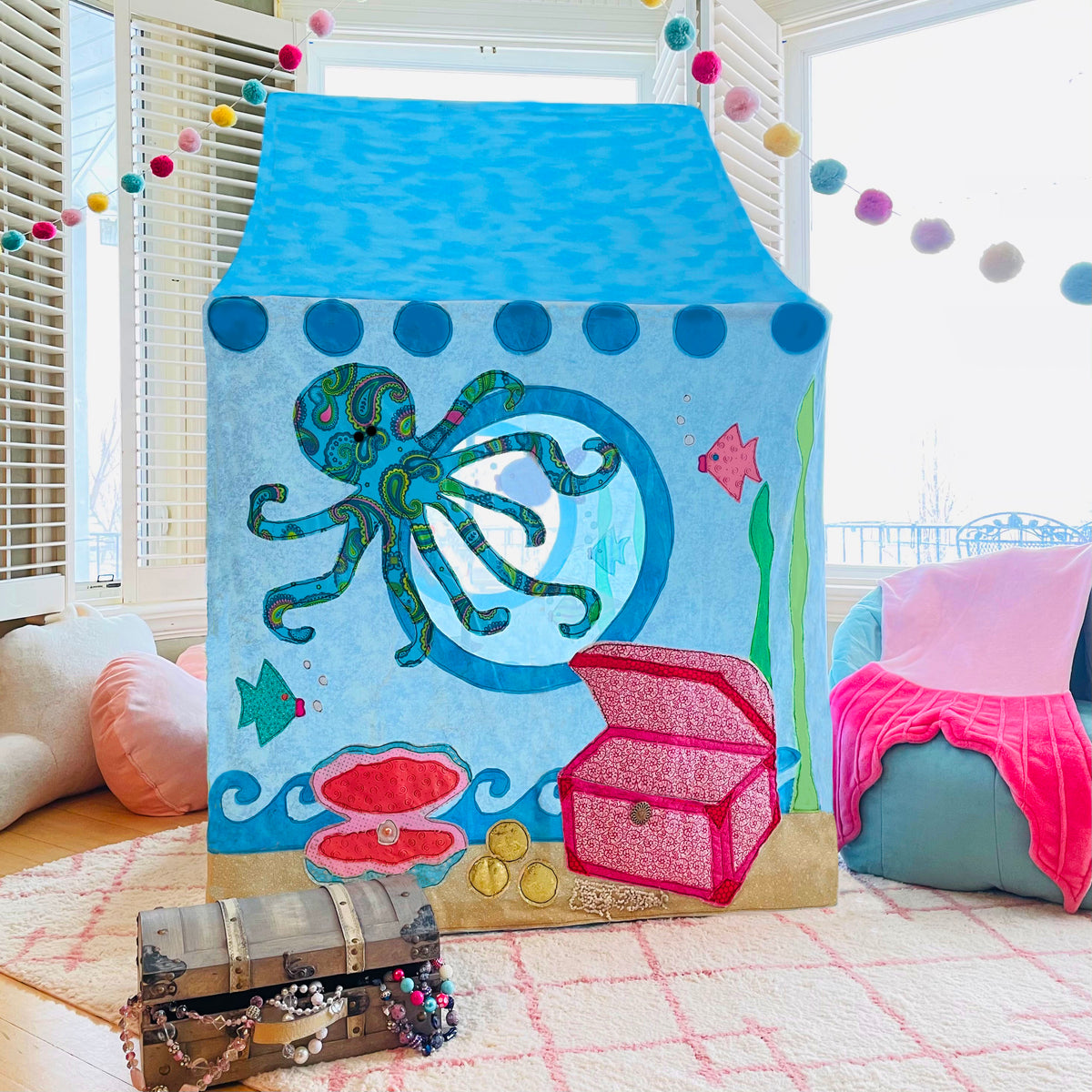 "Mermaid" Card Table Playhouse Pattern - Get Started Today! – Parties ...