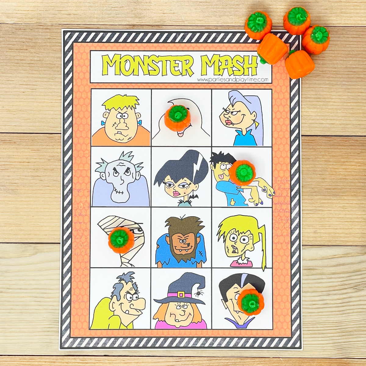 "Monster Mash” Printable Game - Download TODAY! – Parties and Playtime
