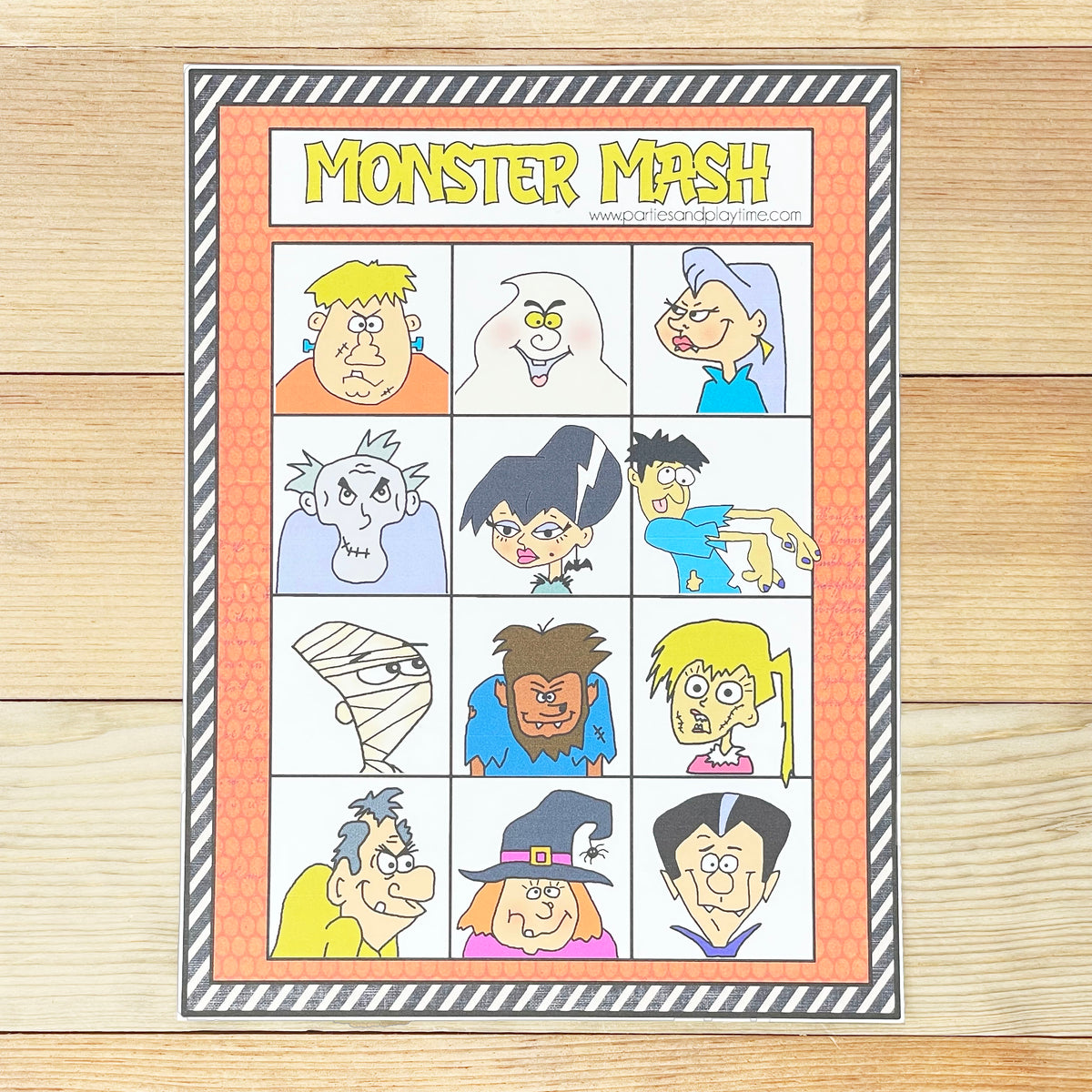 "Monster Mash” Printable Game - Download TODAY! – Parties and Playtime