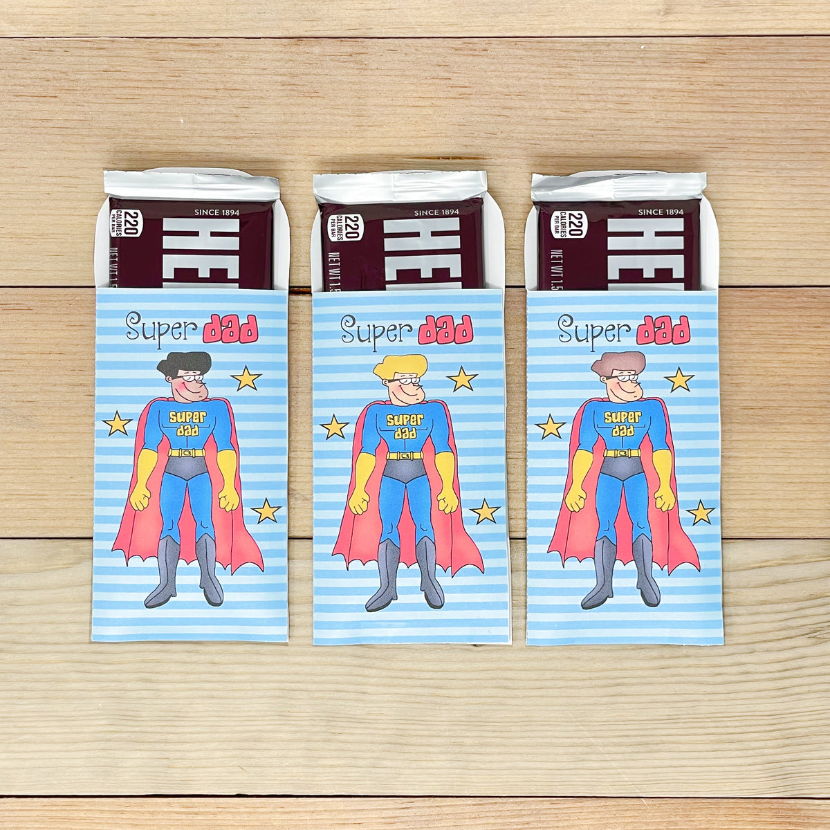"Super Dad" Printable Father's Day Candy Bar Pocket - DOWNLOAD NOW ...